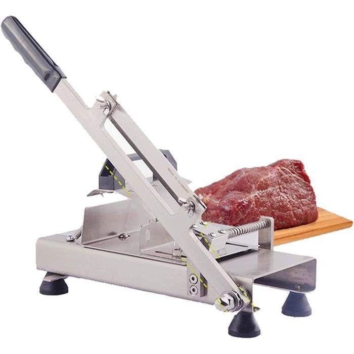 Trancheuse à Viande congelée Manuelle en Acier Inoxydable Coupe-Viande ...