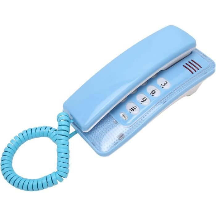 Téléphone Filaire Mural Compact Avec Fonction Muet, Téléphone Fixe ...