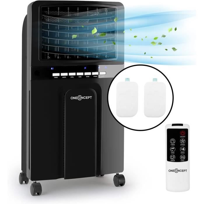 Rafraichisseur D'Air Mobile 3 En 1 - Baltic - H41 - Noir - Climatiseurs ...