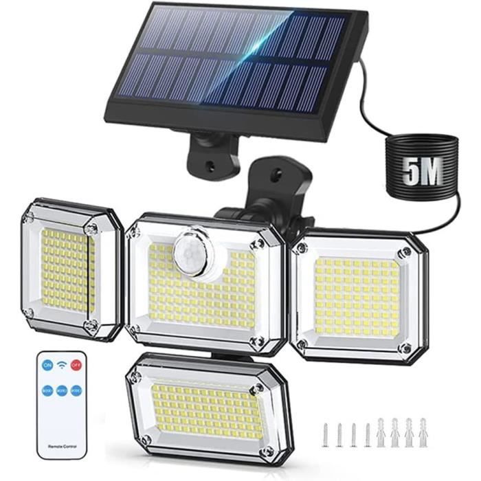DAYTECH Lampe Solaire Exterieur Detecteur de Mouvement avec 333 LED ...