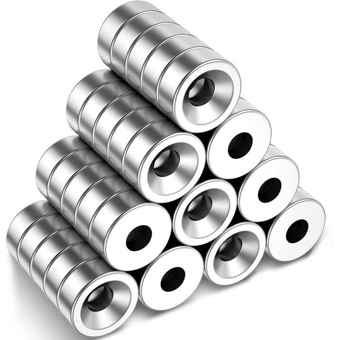 Aimant Puissant a Visser Neodyme Super Puissant,Aimants Magnets 8X3mm ...