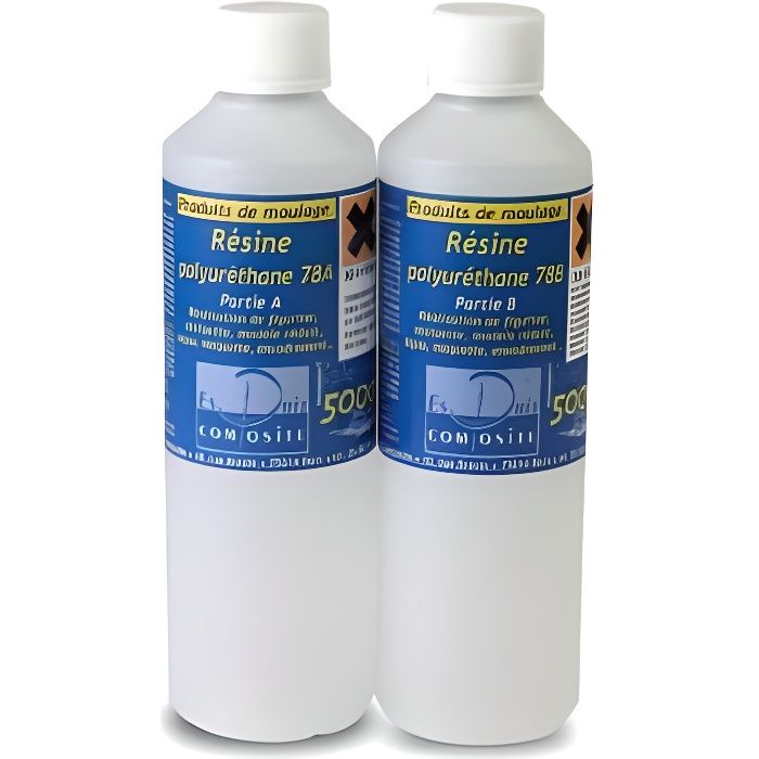 Résine polyuréthane - - 74A / 78B - Blanc laiteux - Pour figurines ...