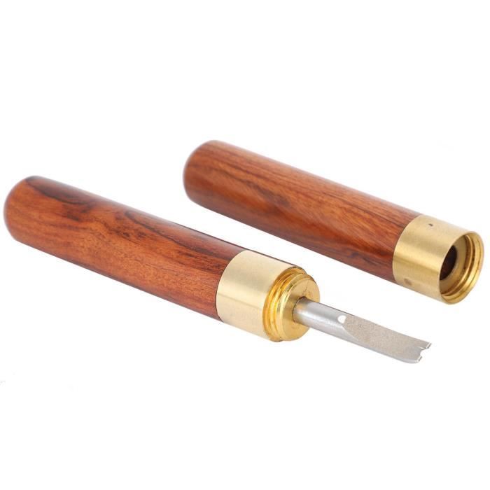 YOSOO chanfrein en cuir Bordure en cuir biseautée en bois de santal ...