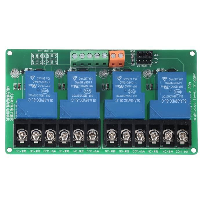Module de relais 4 canaux 30A module de relais de courant de haut ...