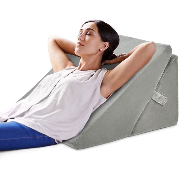 GOPLUS Coussin Triangulaire Polyvalent, Oreiller Anti-Stress ...
