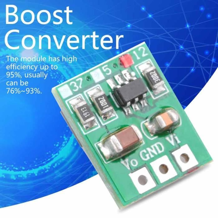 HURRISE Boost Module Mini DC-DC Boost Converter Board Voltage Step up ...