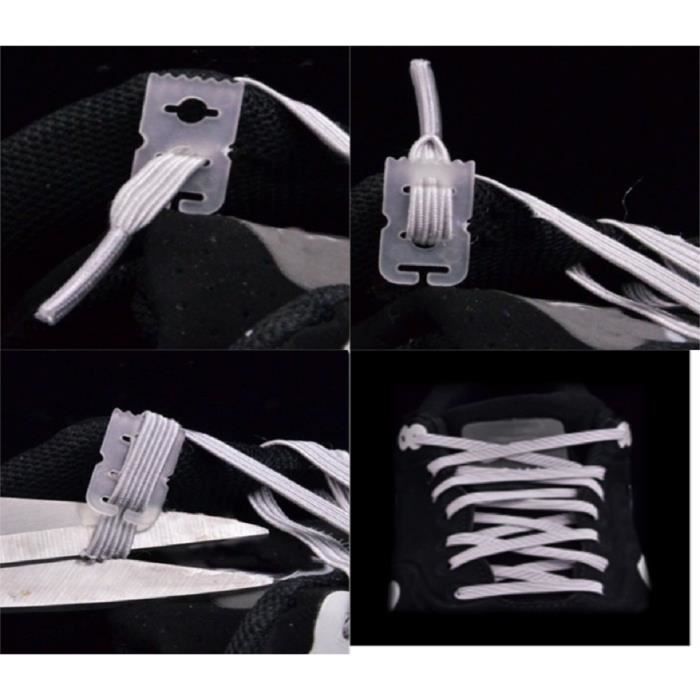 Lacets élastiques plat sans nœud bleu lagon 90cm - Cdiscount