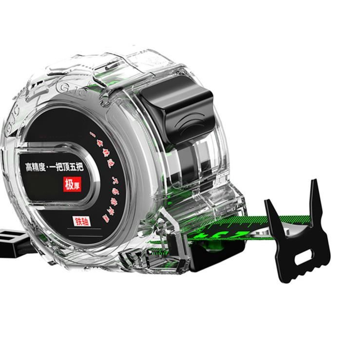 Ruban à mesurer rétractable en acier inoxydable galvanisé - QIILU - 5m ...