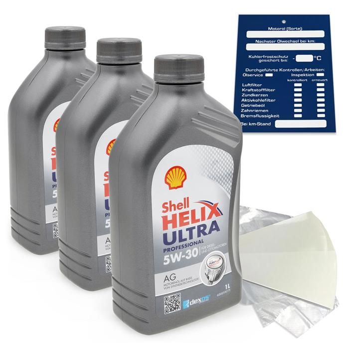 3 Litre Original Shell Helix Ultra Prof. Ag 5W30 Huile 550040557 Acea ...