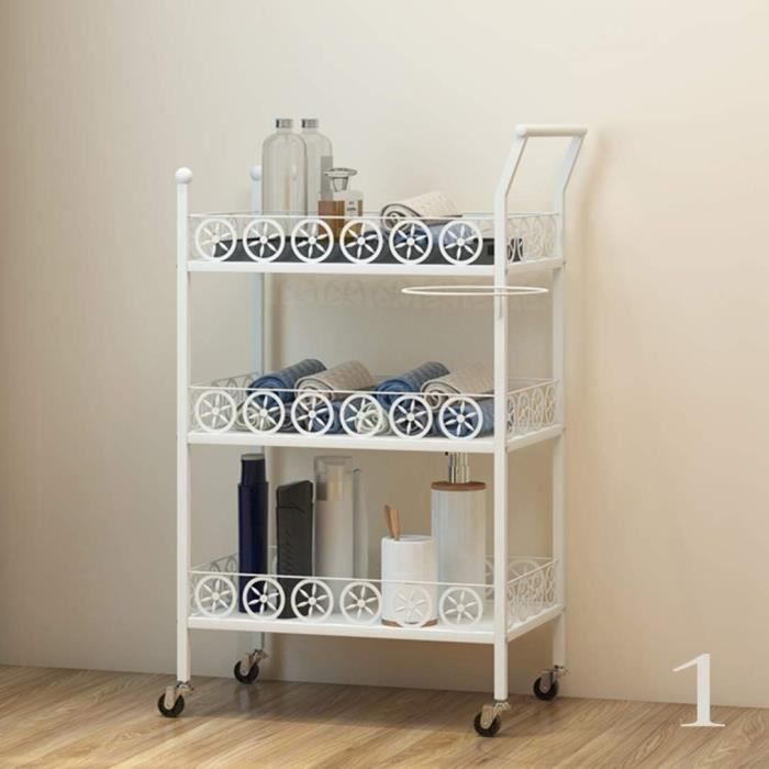 ZYFA 3 Tier Chariot de Cuisine,Chariot de Service en avec roulettes ...