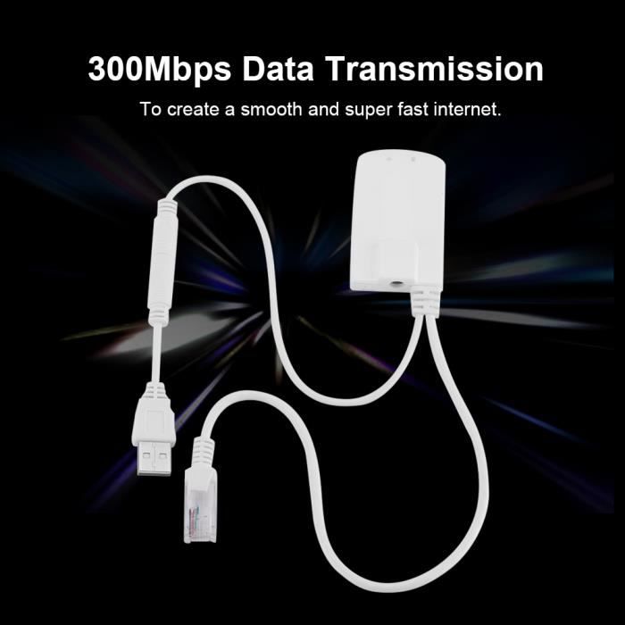 Pont Sans Fil USB,Pont 300Mbps USB Balayage automatique Hotspot WiFi de ...