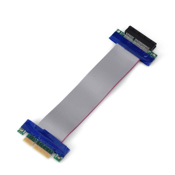 TMISHION câble ruban plat Câble ruban étendu PCI-E Professional 4X à 4X ...