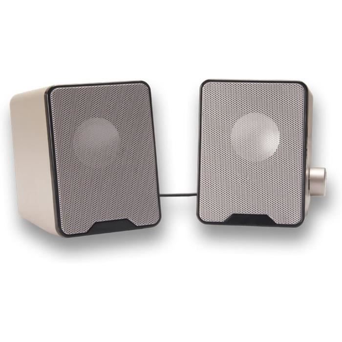 Haut-Parleurs Hi-Fi 2.0 Enceinte Pc Gamer Pour Ordinateur 6 W ...