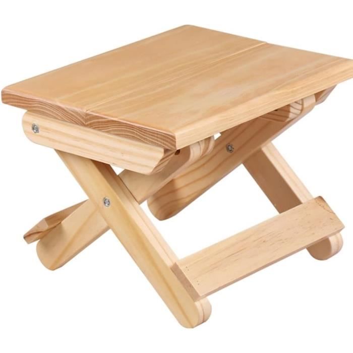 Tabouret Pliant Portable Bois Petit Tabouret Robuste De Pêche Hache ...