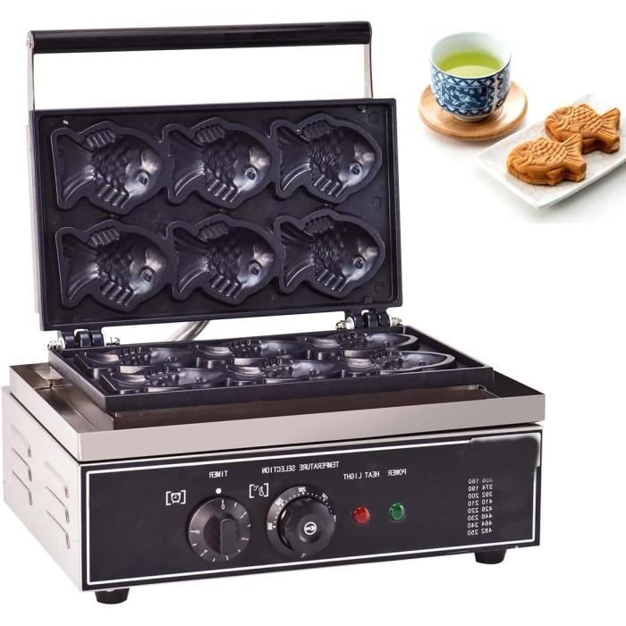 Gaufrier, 1550W Électrique Taiyaki Maker, 50-300℃ Contrôle De La ...