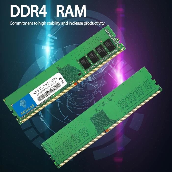 Module De Mémoire Ram Ddr4 16 Go 2133 Mhz Pc4-17000 Non-Ecc Unbuffered ...