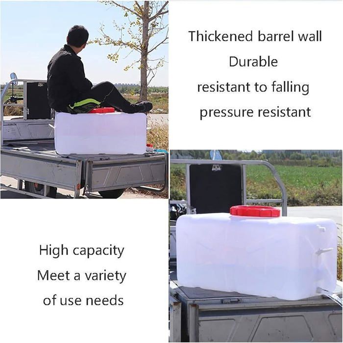 Reservoir eau Conteneur d'eau en plastique 50L Réservoir d'eau Portable ...