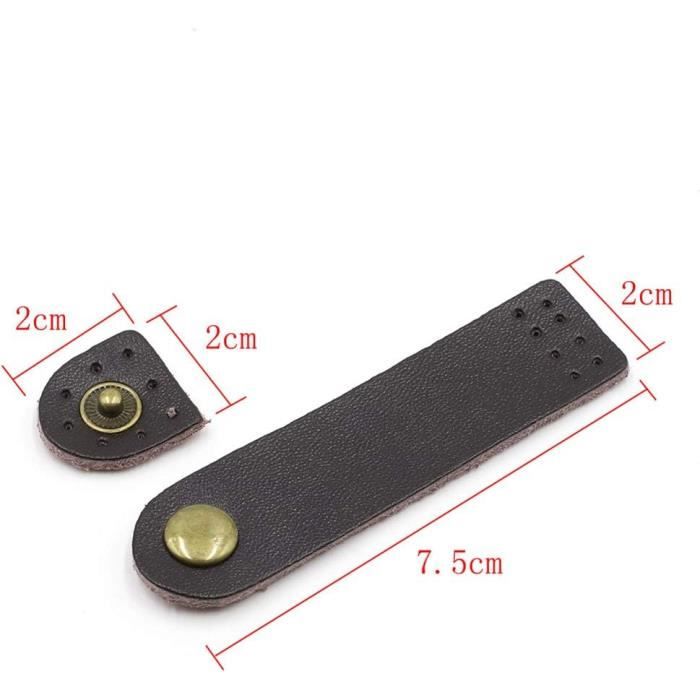 Boutons Fermeture de Sac,5Pcs Bouton Pression Couture Attache de Boucle ...