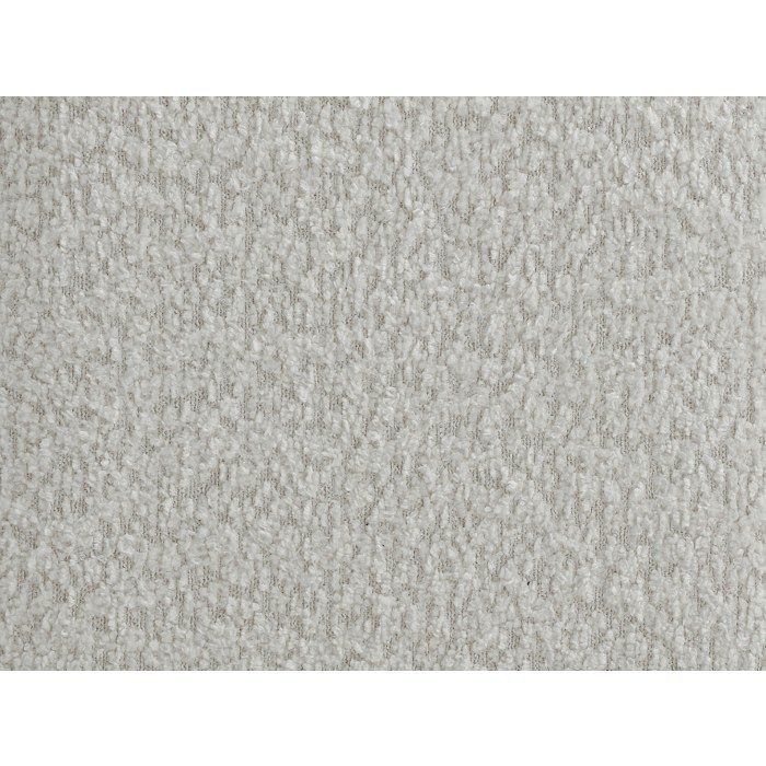 Canapé 2 places en tissu bouclette blanc SORIELI - Cdiscount Maison