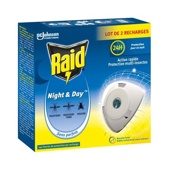 Anti-Insecte Volants Recharge Action Rapide Sans Parfum RAID les 2 ...