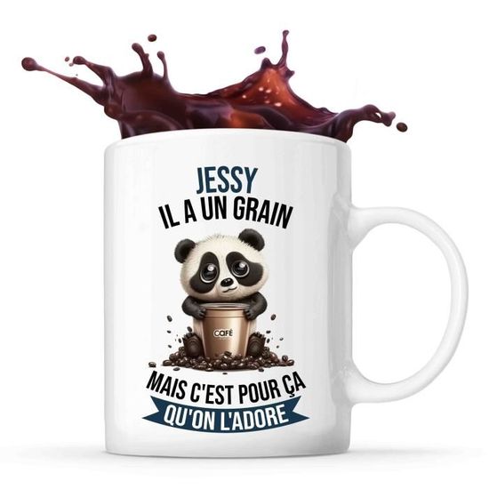 Mug - Jessy - Panda - Céramique - 325 ml - Imprimé recto verso ...