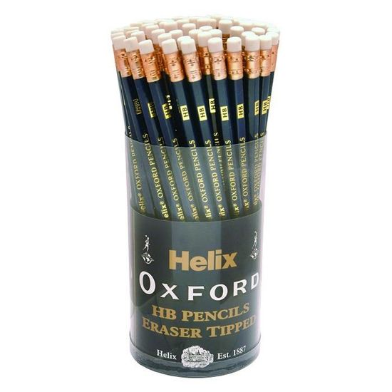 Helix Oxford P60272 Lot de 72 crayons à papier HB avec pointe gomme ...
