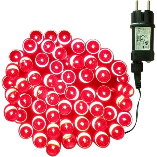 Guirlande Lumineuse Avec Prise, 13M 100 Led 8 Modes De Scintillement ...