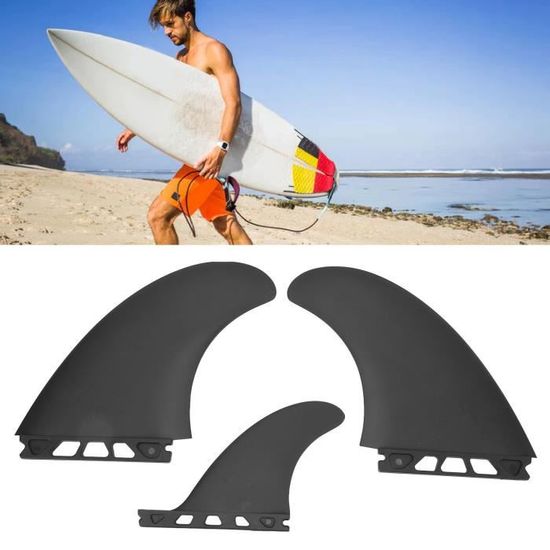 Surf Fin Set Flexible Stable Lightweight Durable PVC Surfboard Fin pour ...