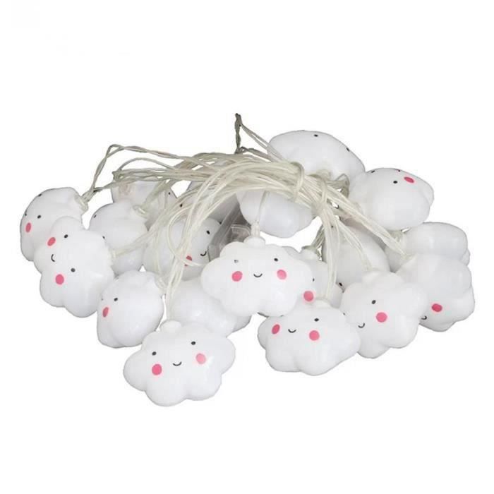 LED String Lights Clouds Lampe Smiley Batterie pour Arbre Décoration de ...