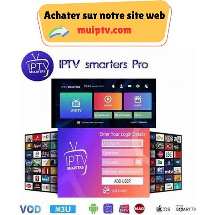 Abonnement IPTV 3 mois | Site web dans l'image - Cdiscount TV Son Photo