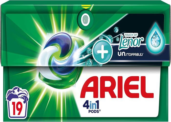 4en1 PODS,Lessive Liquide En Capsules 19 Lavages,Touch Of Unstoppables ...