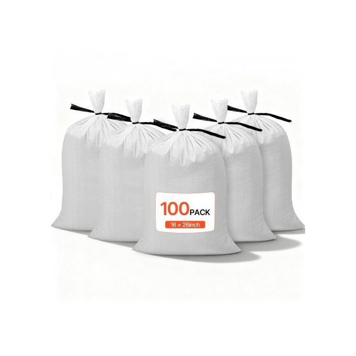 Sacs de Sable Vides Lot de 100 Sacs de Sable Résistants 40x66 cm pour ...