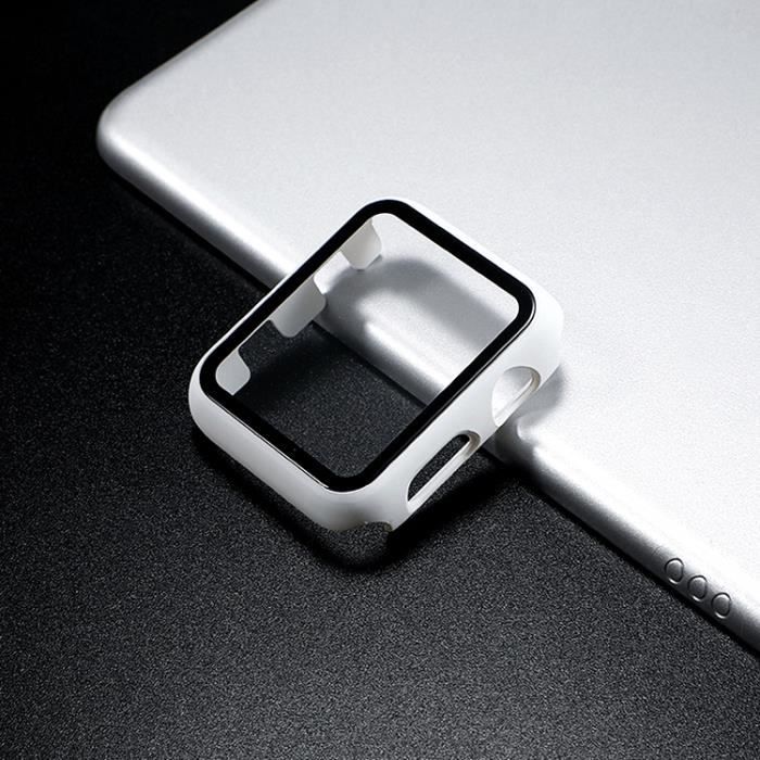 Coque métallique AIHONTAI pour Apple Watch 38mm - Blanc - Compatible ...