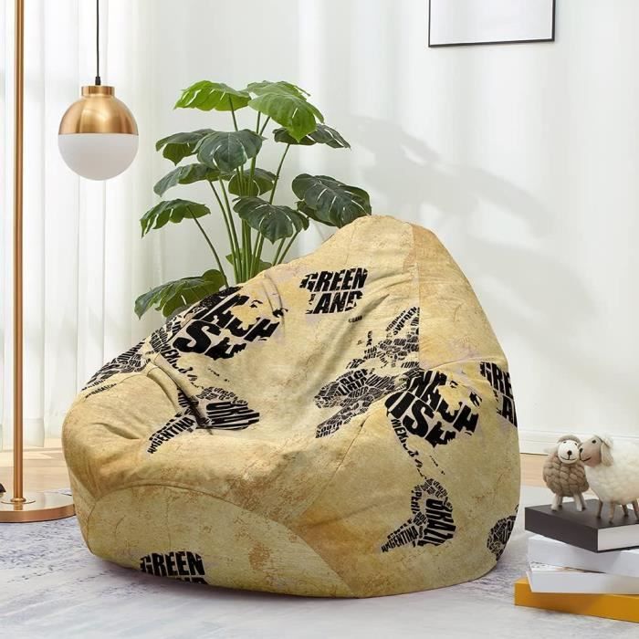 Pouf Poire Sans Remplissage, Pouf Pour Enfant Ado Adulte, 3D Motif ...