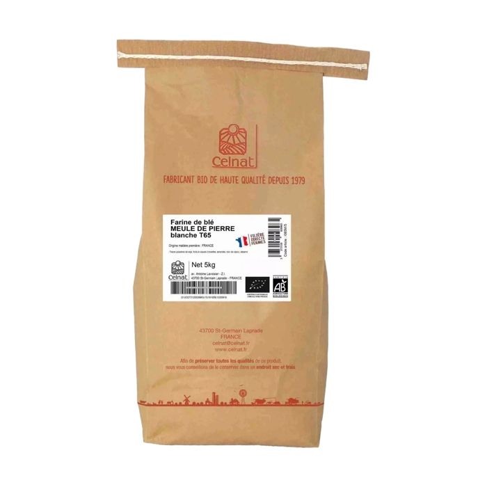 CELNAT - Farine de blé blanc T65 Bio 5 kg de poudre - Cdiscount Au ...