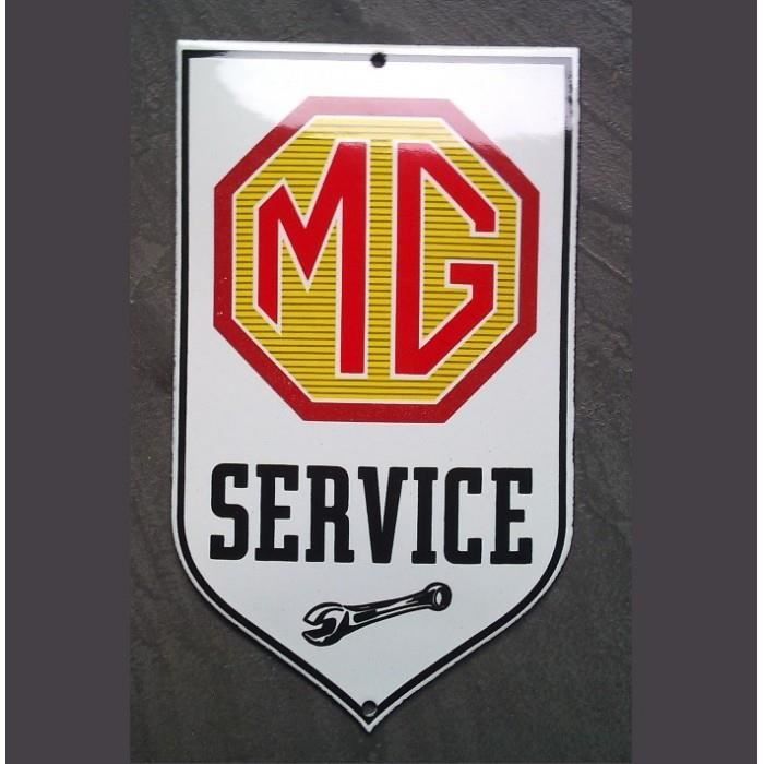 Mini plaque emaillée MG service 15x9 cm tole email auto - Cdiscount Maison