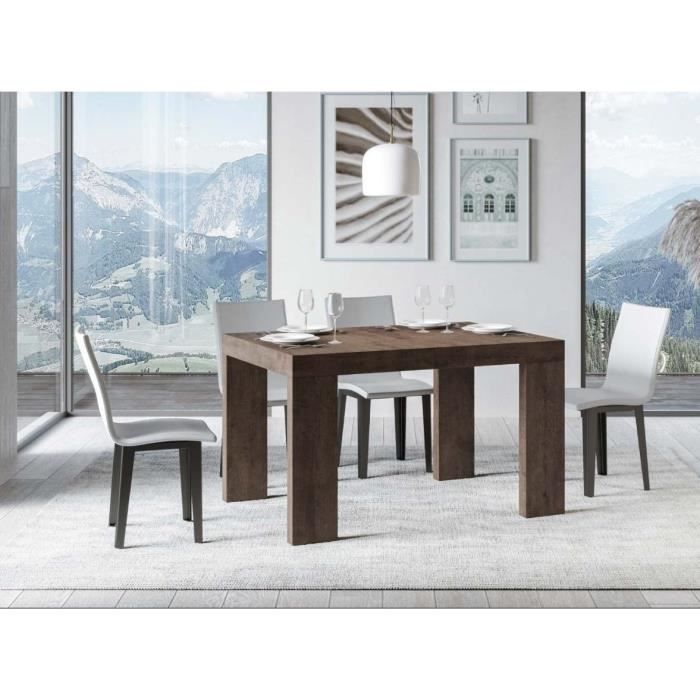 Table rectangulaire extensible 4 à 10 personnes L 130 à 234 cm bois ...