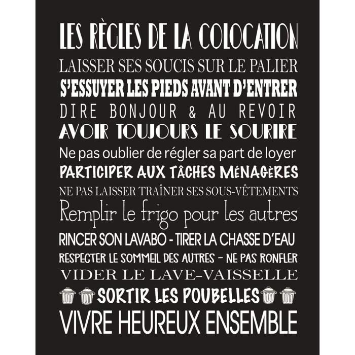 Affiche Les Regles De La Maison Pas Cher | Ventana Blog