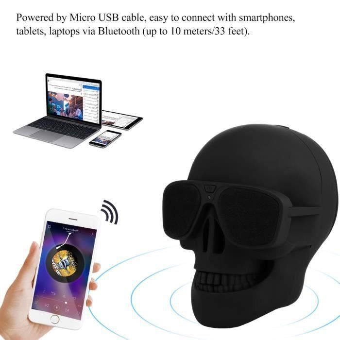 Portable Crâne Tête Forme Sans fil Haut-parleur Bluetooth l'audio ...