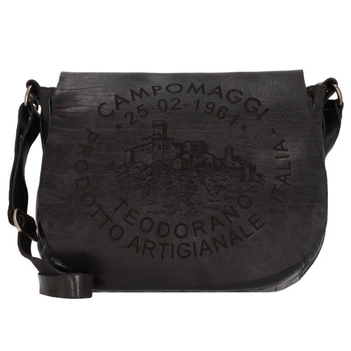 Campomaggi Sac bandouliére 93295 cuir 29 cm nero - Cdiscount Bagagerie ...