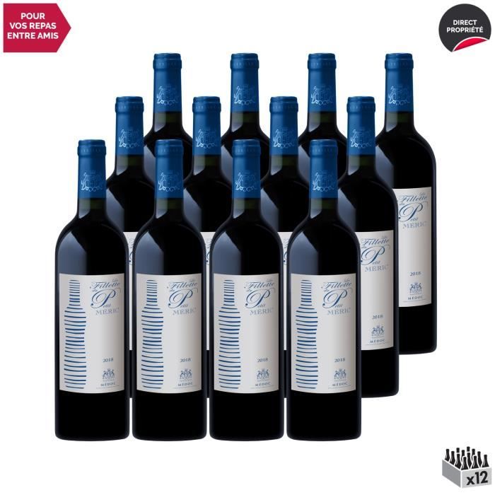 La Fillette du Petit Méric Rouge 2018 - Lot de 12x75cl - Château Méric ...