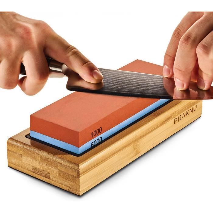 Pierre A Aiguiser 1000-6000 - Pierre À Affûter Pour Couteaux Avec Base Antidérapante En Silicone ...