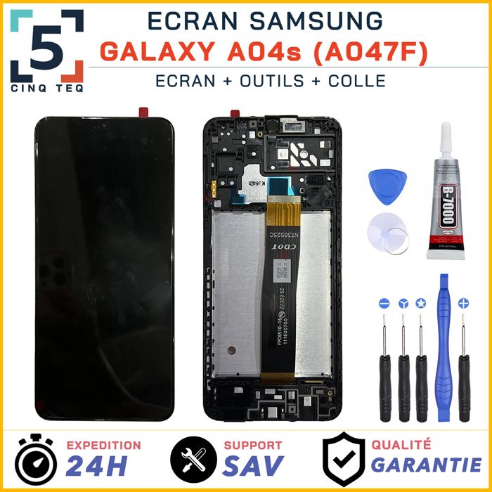 Ecran Complet remplacement pour Samsung Galaxy A04S SM-A047F avec Kit - Cdiscount Téléphonie