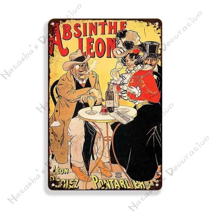 Photophore - Lanterne A Bougie CTAGM Absinthe Metal Plate Vintage Metal ...