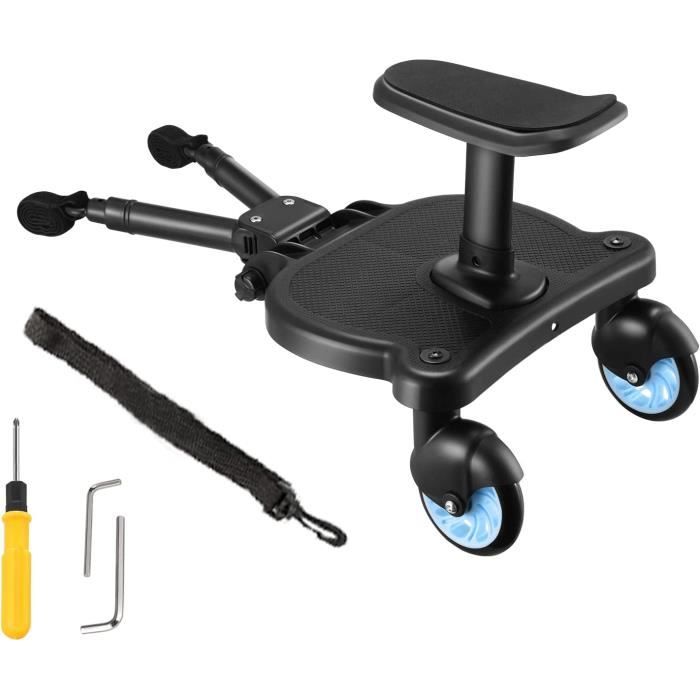 ETmate Universal Buggy Board with Seat, Portable Kiddy Boards Pram ...