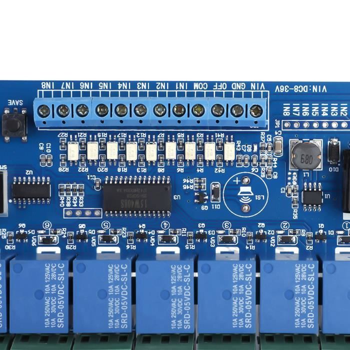 EJ.life Relais 8-36V relay module, 8-channel multifunction relay ...