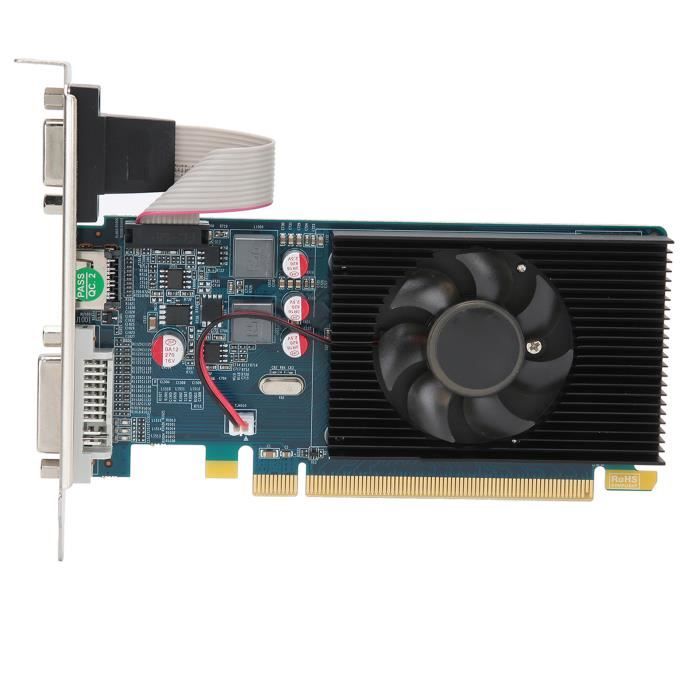 Fdit carte graphique PCI Express 3.0 Carte graphique 2G 64bit DDR3 PCI ...