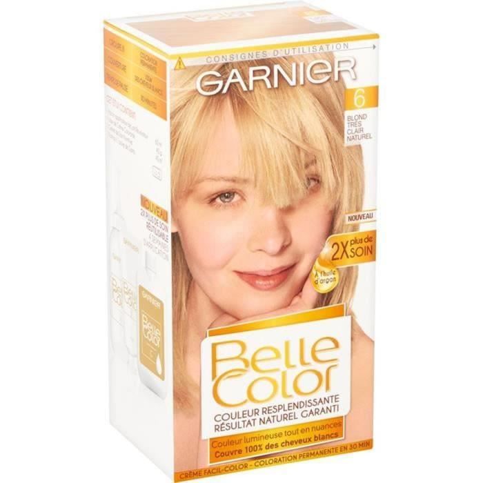 Coloration - GARNIER - Belle Color - Blond très clair naturel 6 - Lot ...