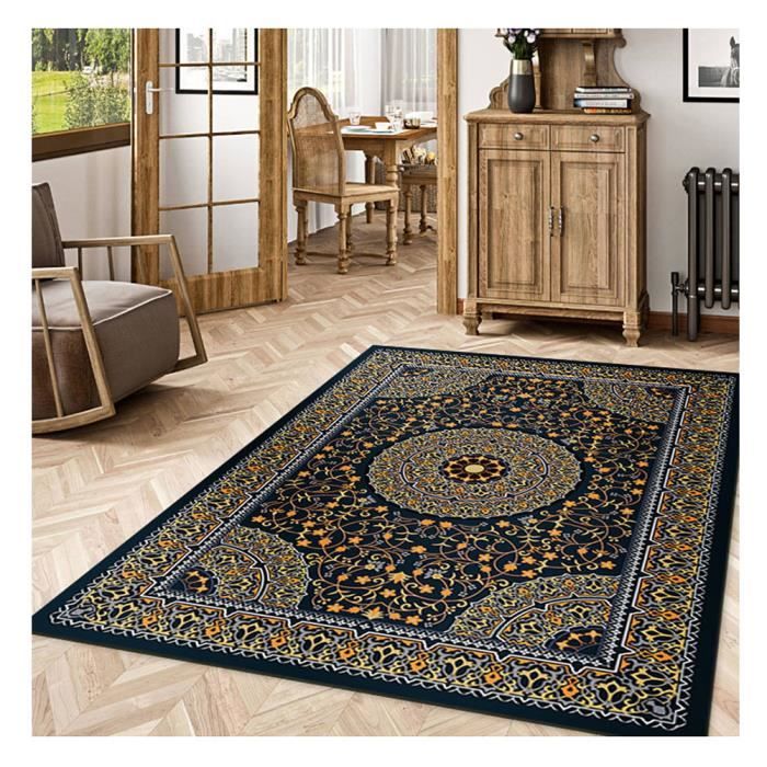 120*160cm Tapis à motif Vintage Motifs Tapis en Détresse Salon Chambre ...