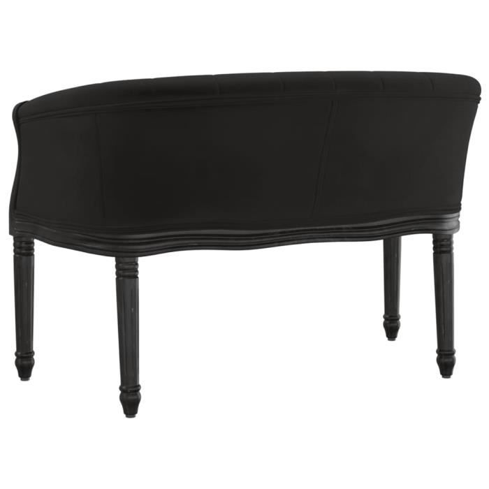 KEENSO Banc Noir 98x56x69 cm Velours KN005 - Cdiscount Maison